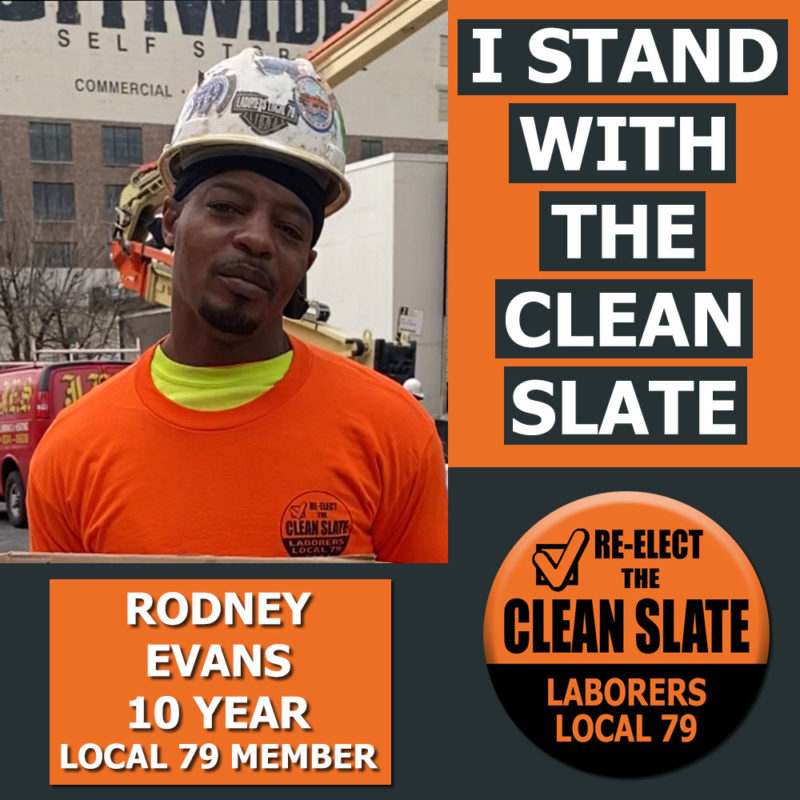 Rodney Evans - Clean Slate Local 79